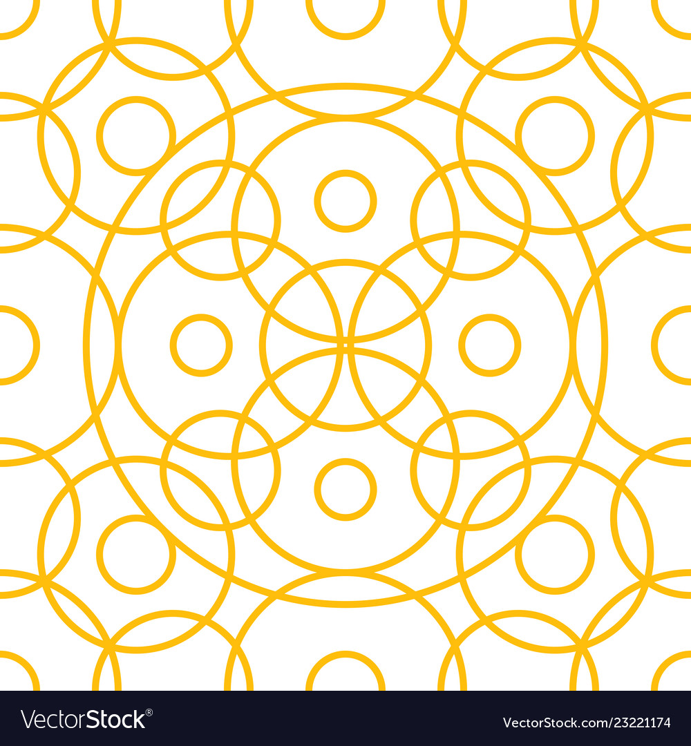 Circle pattern including seamless sample Vector Image