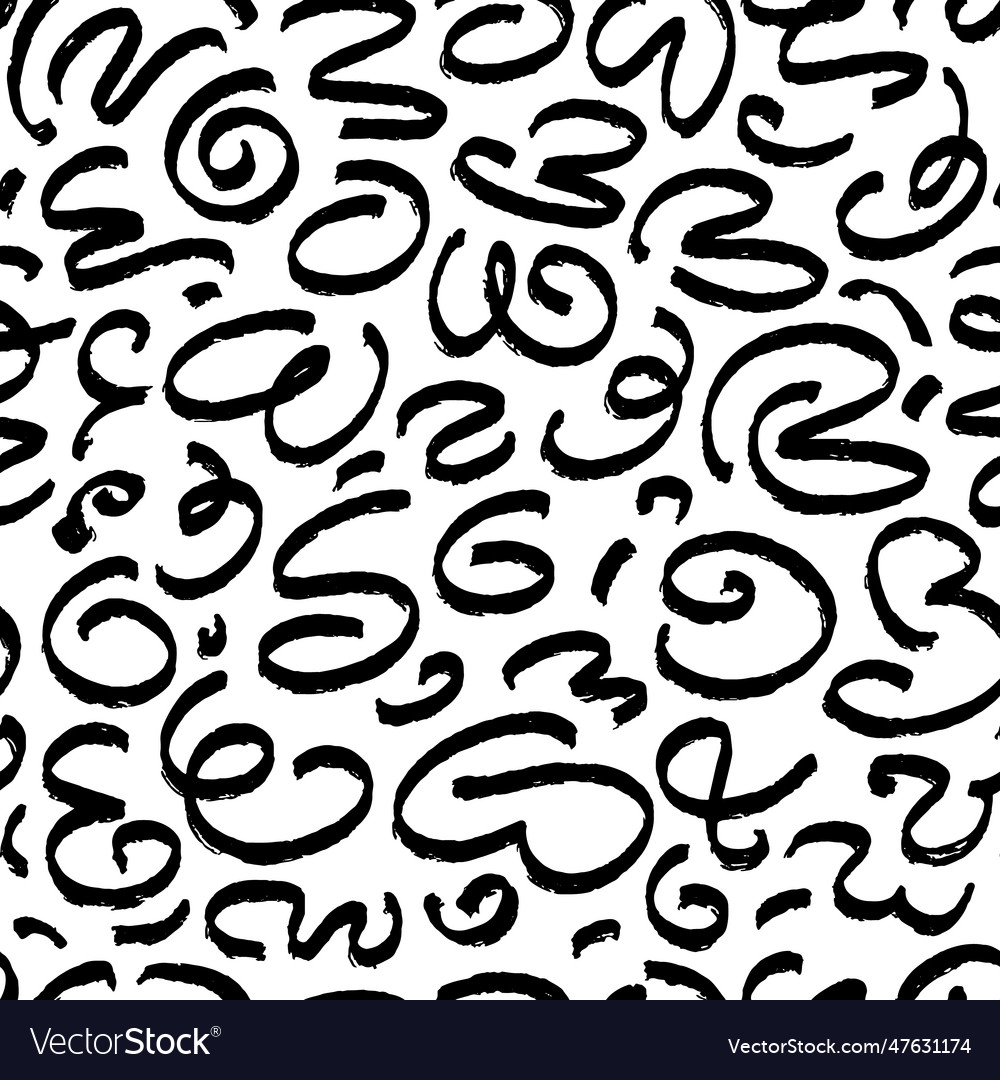 Marker drawn scribble seamless pattern Royalty Free Vector