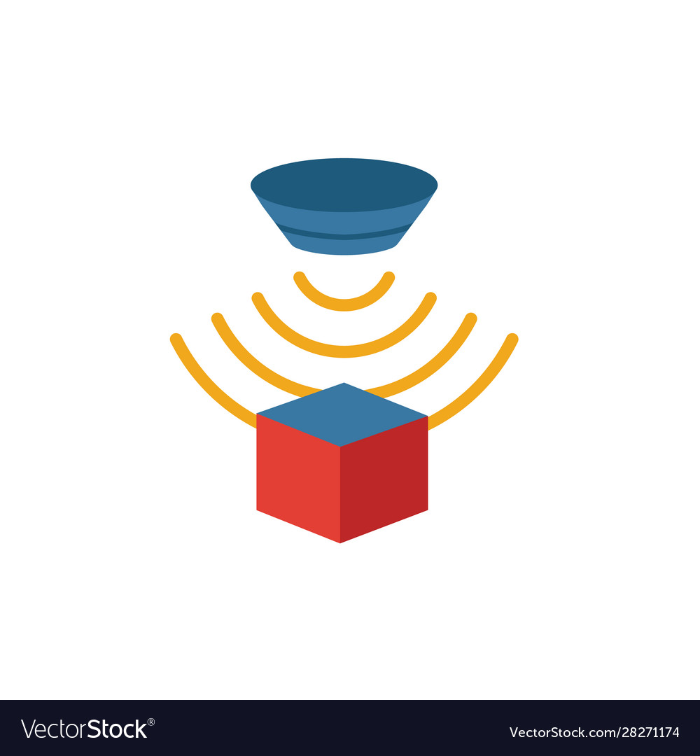 Proximity sensor icon simple element from sensors Vector Image