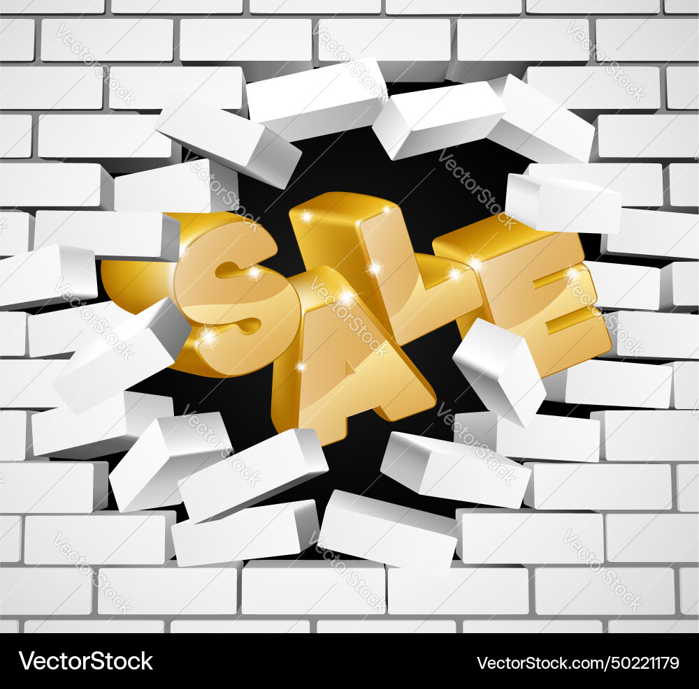 Sale wall design Royalty Free Vector Image - VectorStock