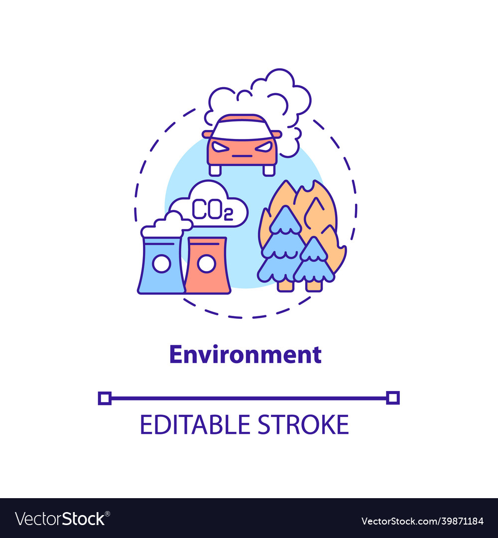 Environment concept icon Royalty Free Vector Image Environment concept icon Royalty Free Vector Image