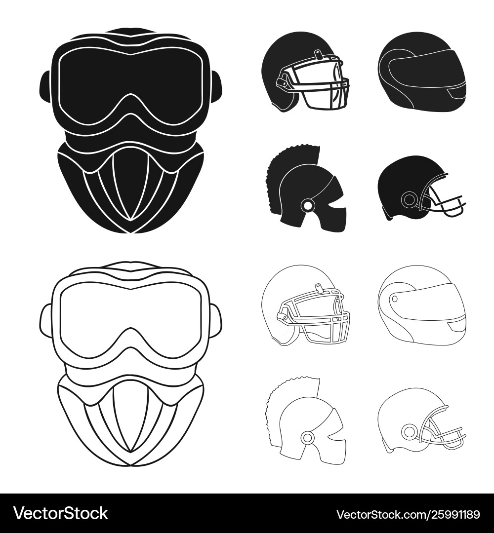 Helmet and sport icon Royalty Free Vector Image
