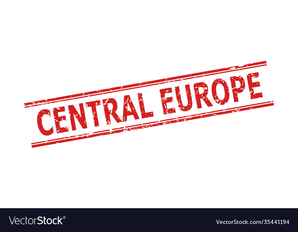 Central europe stamp with distress texture Vector Image Central europe stamp with distress texture Vector Image