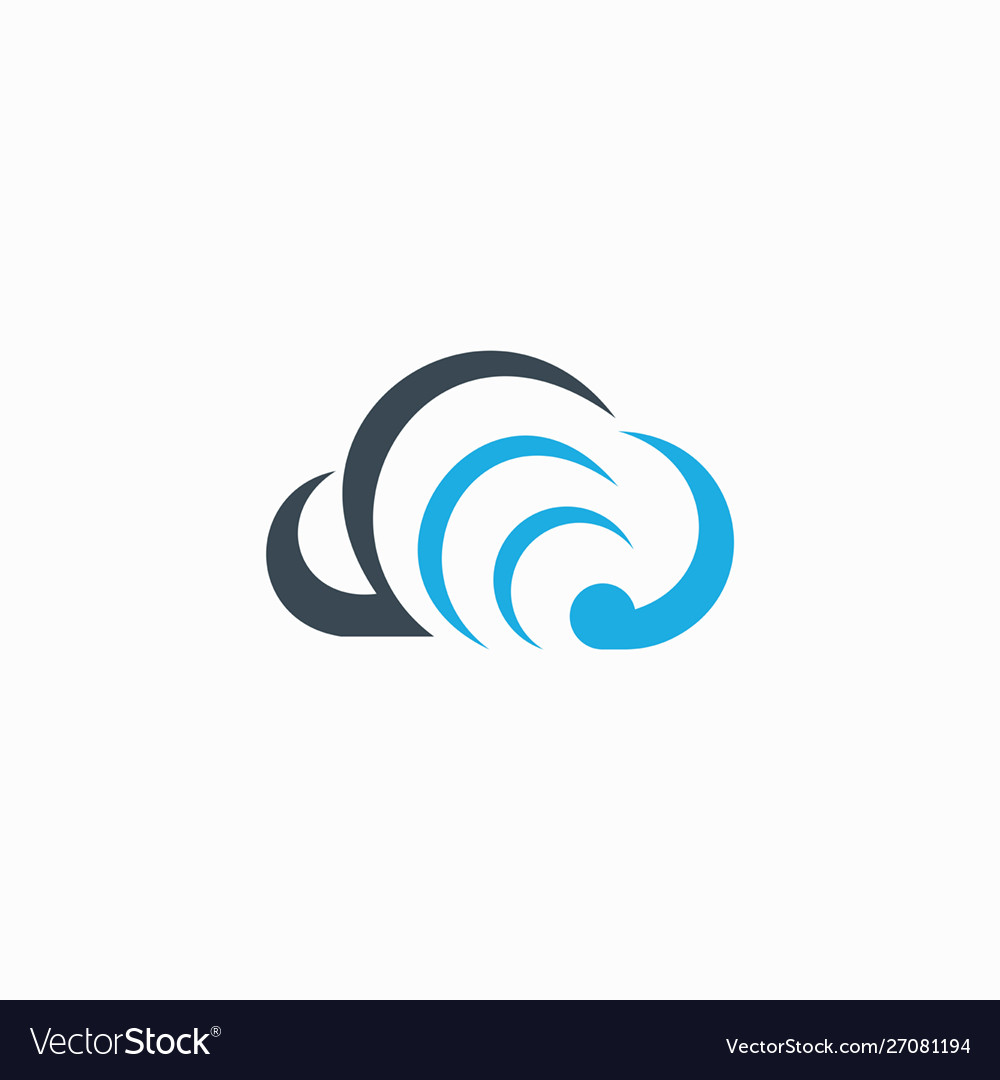 Cloud logo template Royalty Free Vector Image - VectorStock Cloud logo template Royalty Free Vector Image - VectorStock