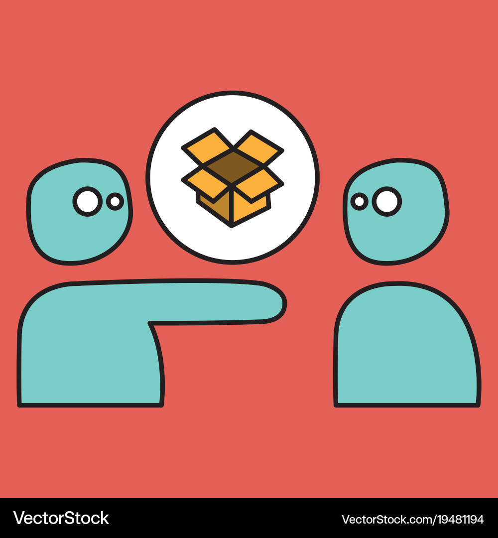 Dropbox color icon realistic or logo Royalty Free Vector