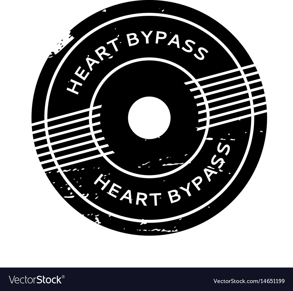 Heart Bypass Rubber Stamp Royalty Free Vector Image