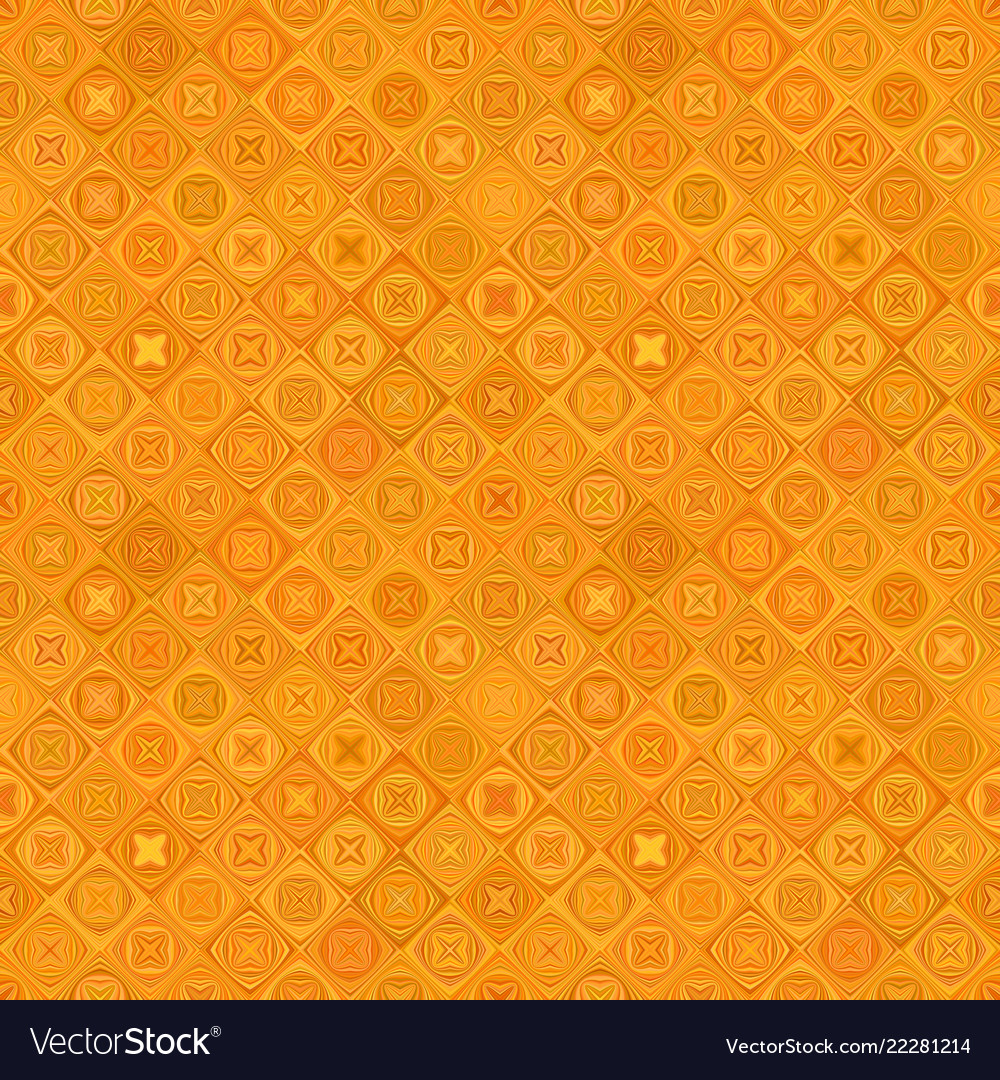 Orange repeating diagonal curved shape pattern Vector Image