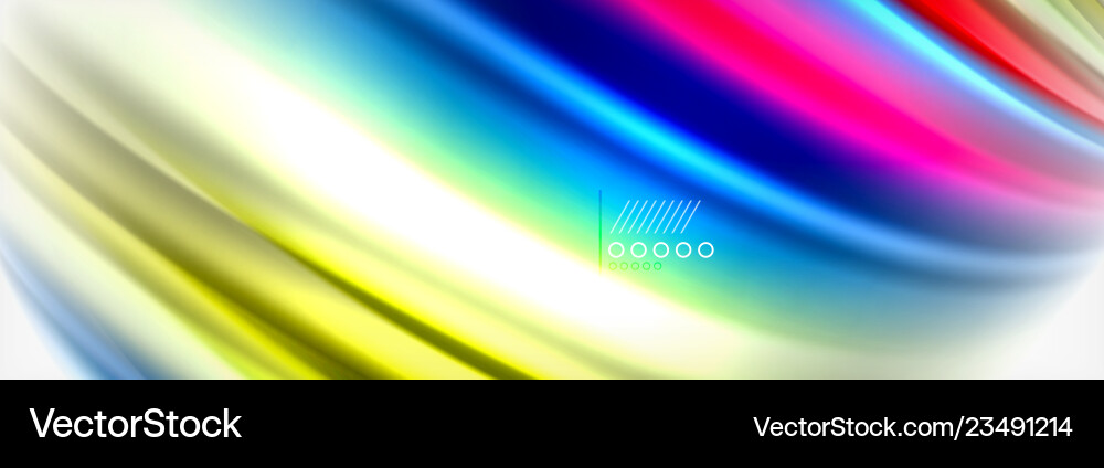 Smooth liquid blur wave background color flow Vector Image