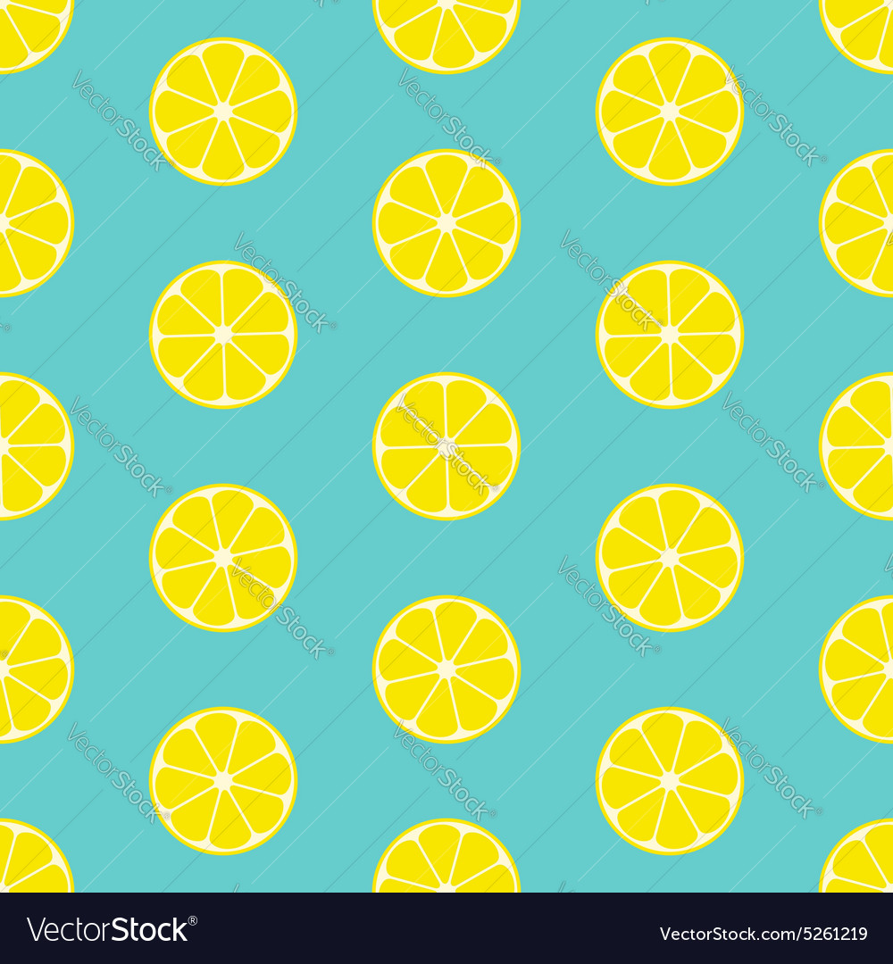 Lemon seamless background Royalty Free Vector Image