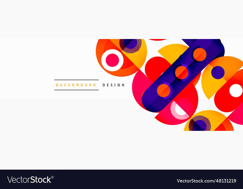 Simple circles and round elements pattern Vector Image