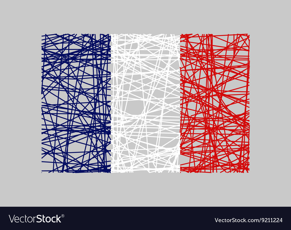 France flag design concept Royalty Free Vector Image