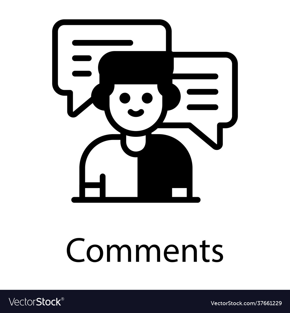 Comments Royalty Free Vector Image - VectorStock