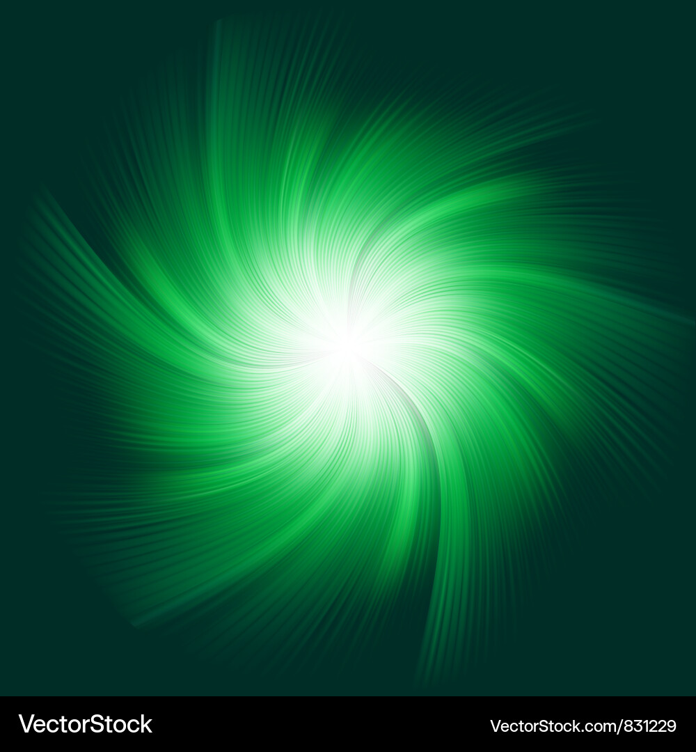 Green twirl background Royalty Free Vector Image