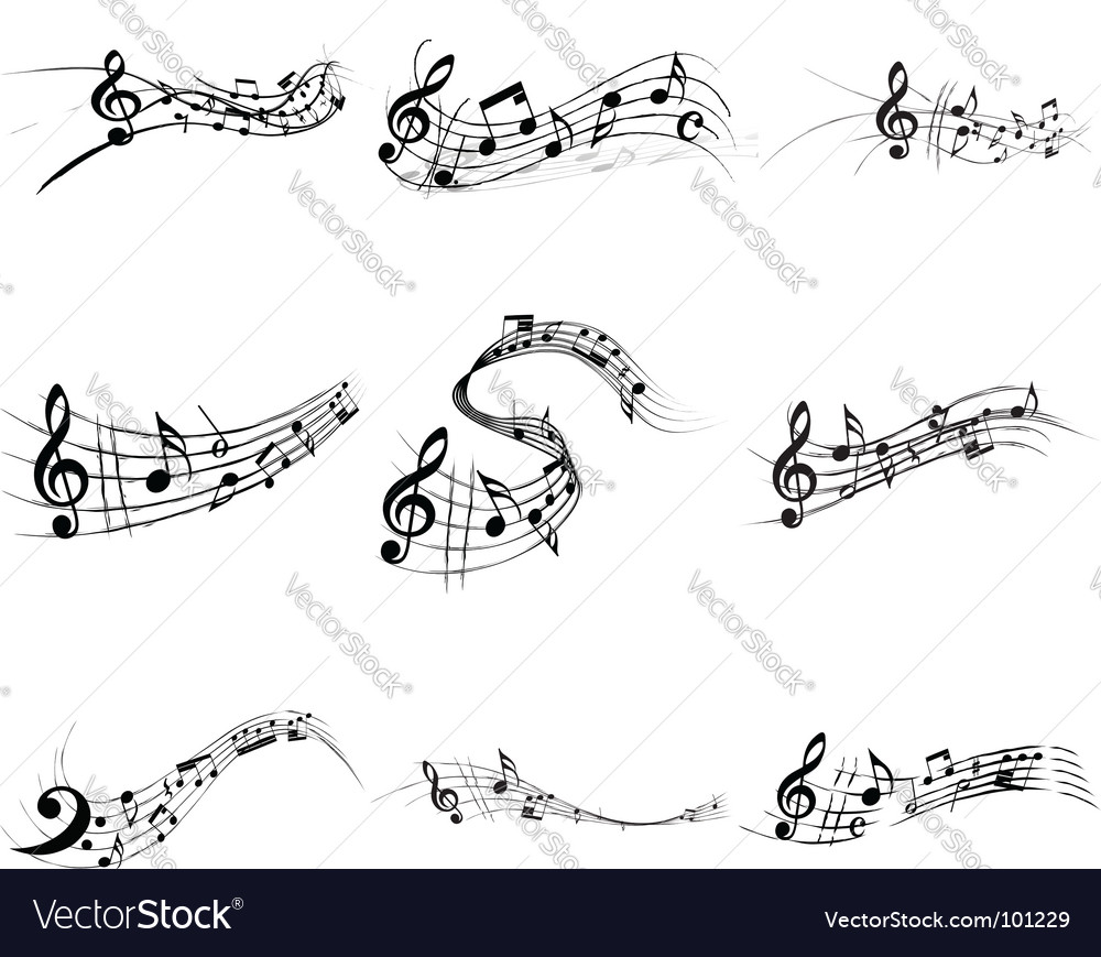 Musical notes Royalty Free Vector Image - VectorStock