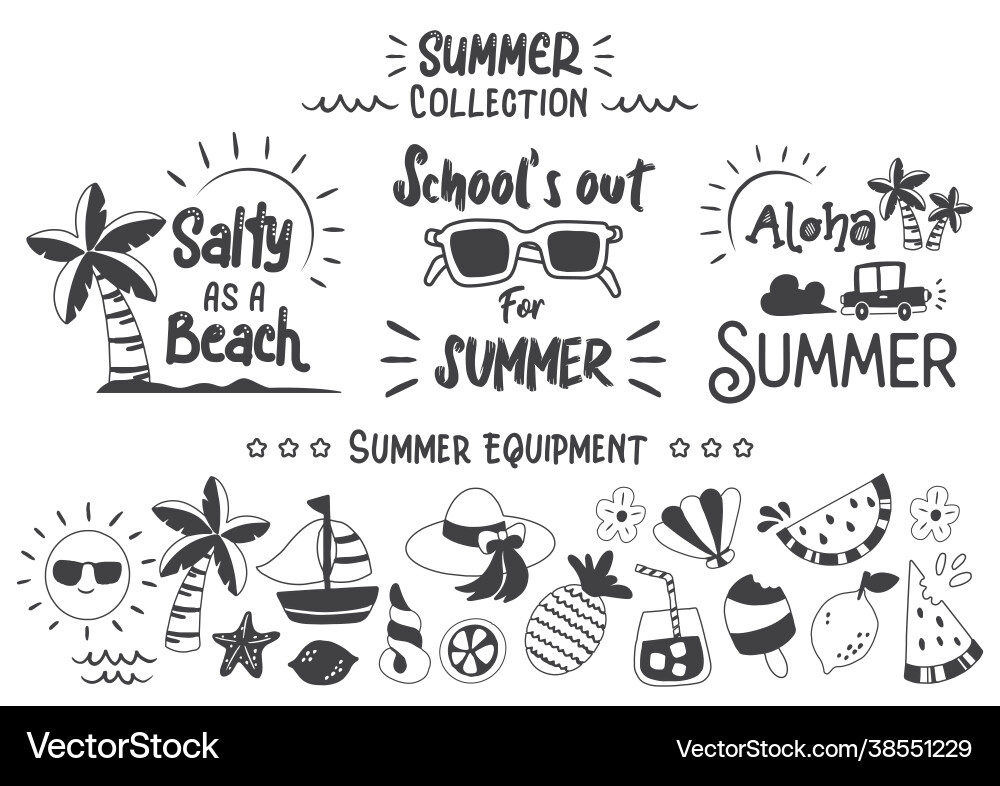 Summer quote for banner Royalty Free Vector Image
