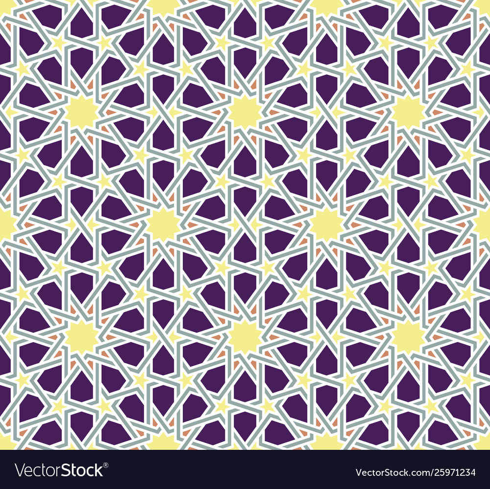 Classical moroccan geometric seamless pattern Vector Image