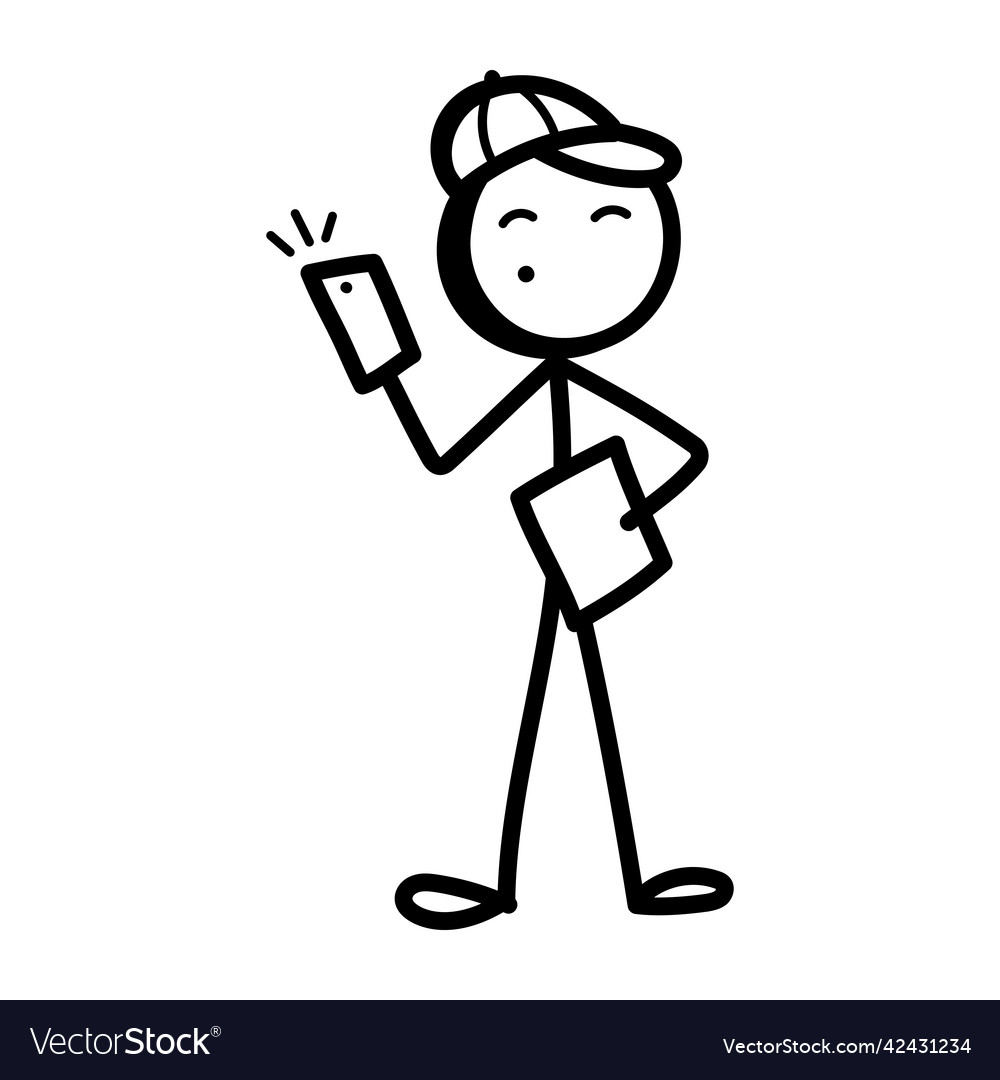 Incoming Call Royalty Free Vector Image Vectorstock