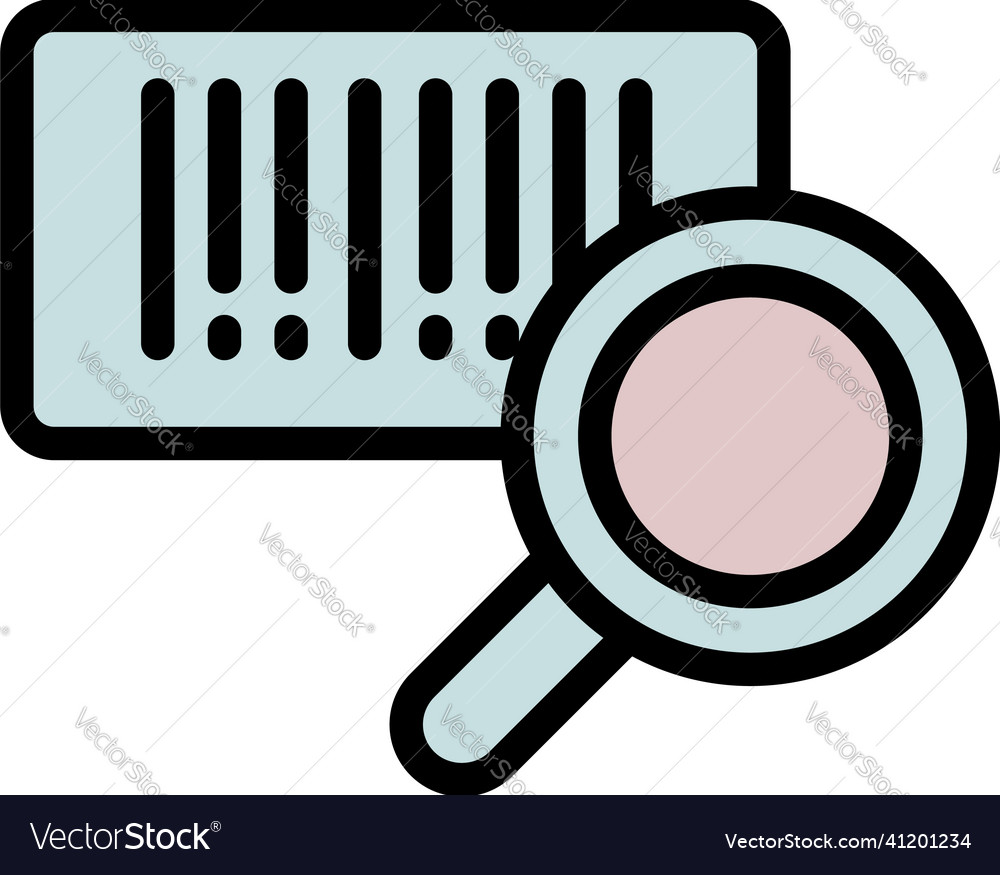 Scan Bar Code Icon Outline Mobile Phone Royalty Free Vector