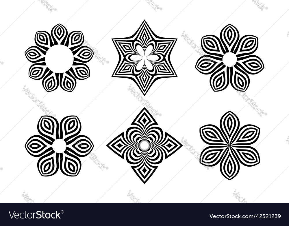 Design elements set Royalty Free Vector Image - VectorStock