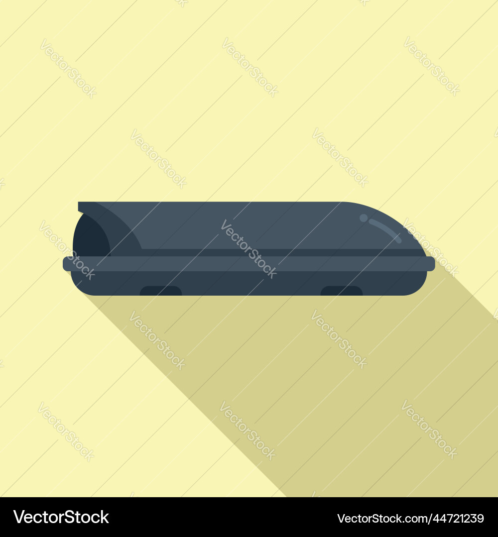Load car box icon flat trunk cargo Royalty Free Vector Image