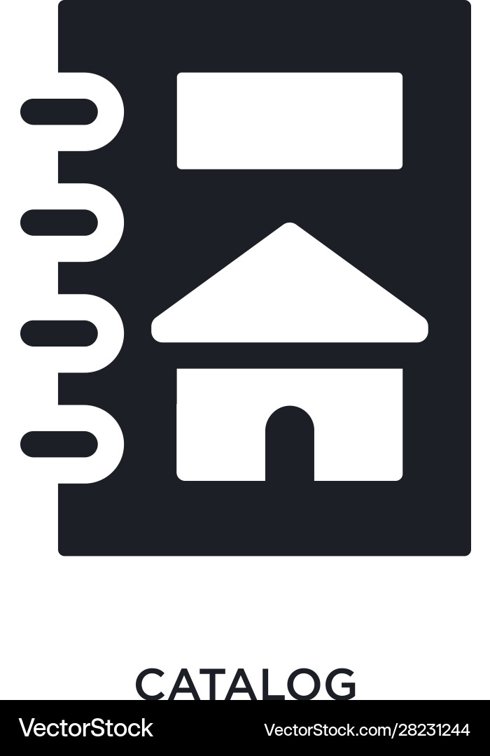 Catalog isolated icon simple element from real Vector Image