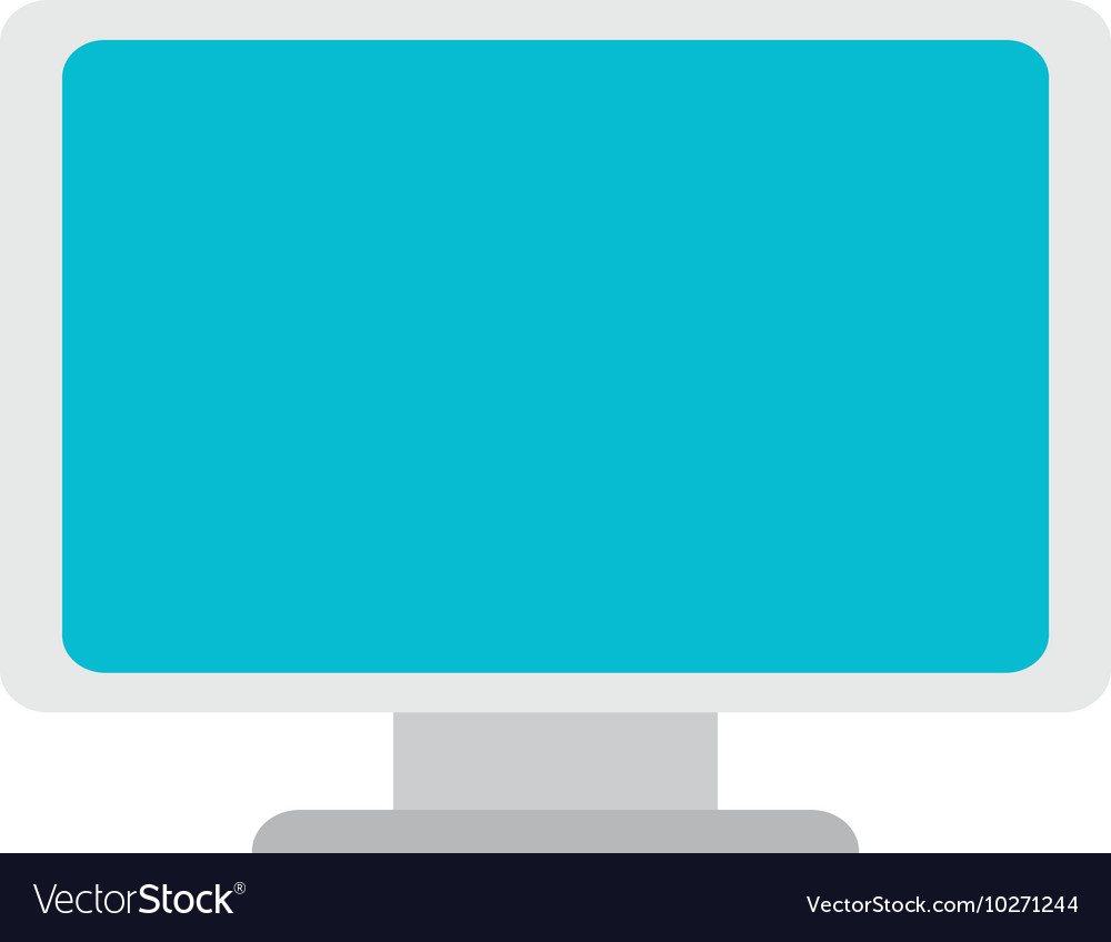 Monitor pc computer Royalty Free Vector Image - VectorStock
