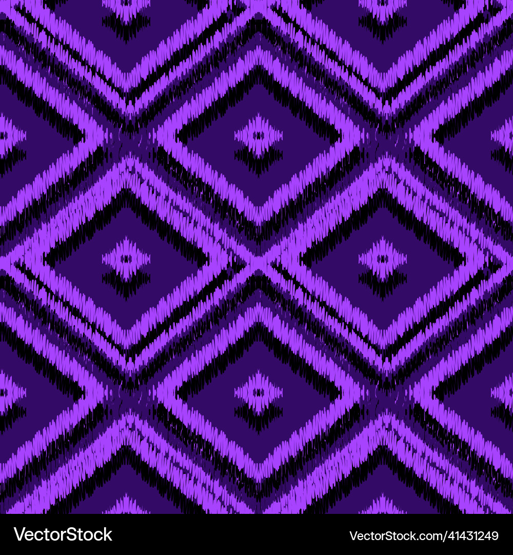 Ethnic zigzag pattern in retro colors Royalty Free Vector