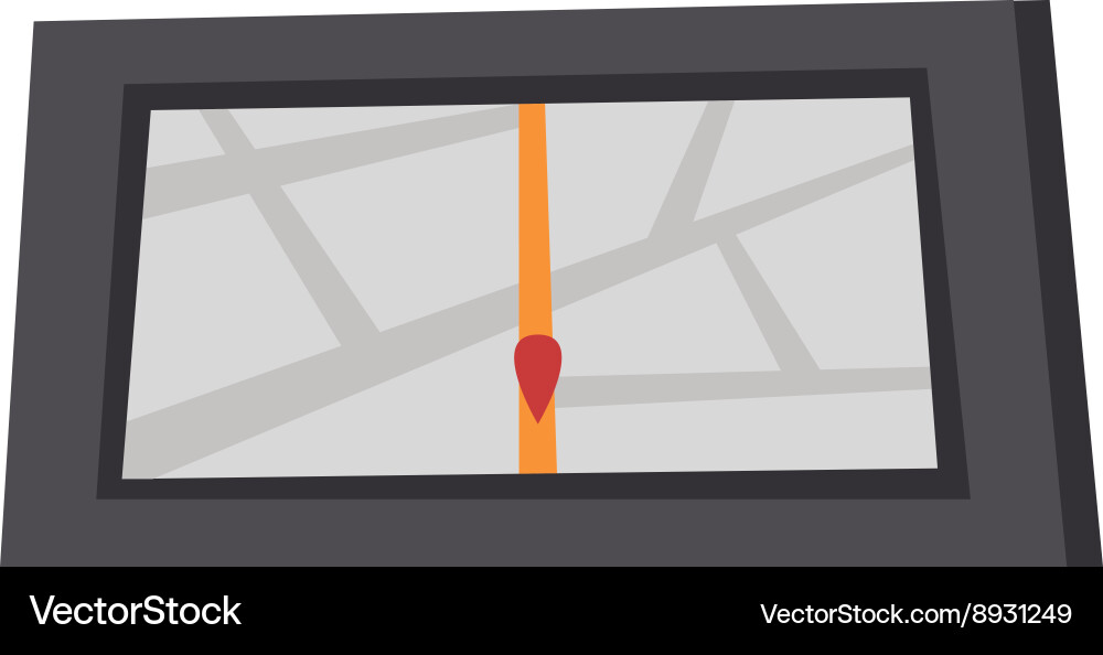 Navigator screen Royalty Free Vector Image - VectorStock