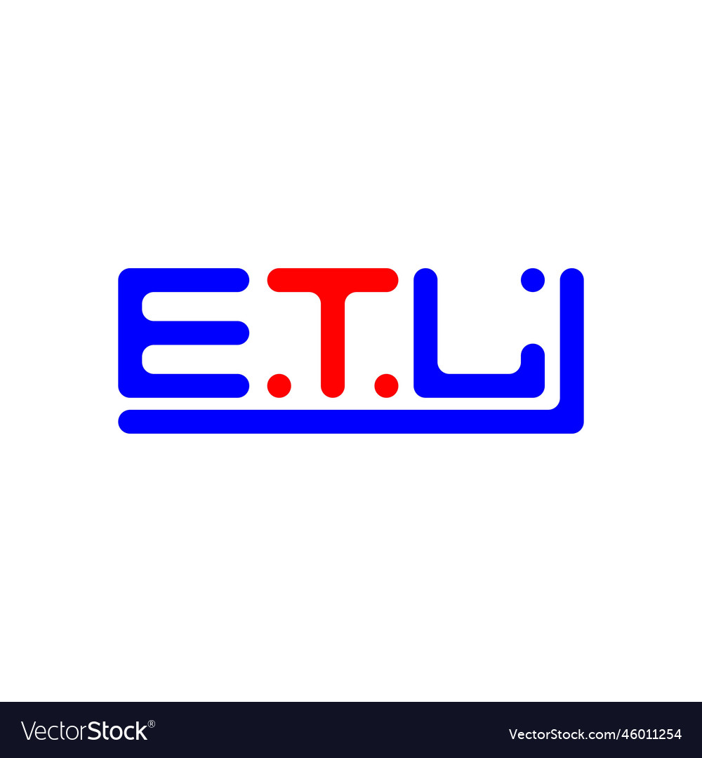 Etl letter logo creative design with graphic Vector Image