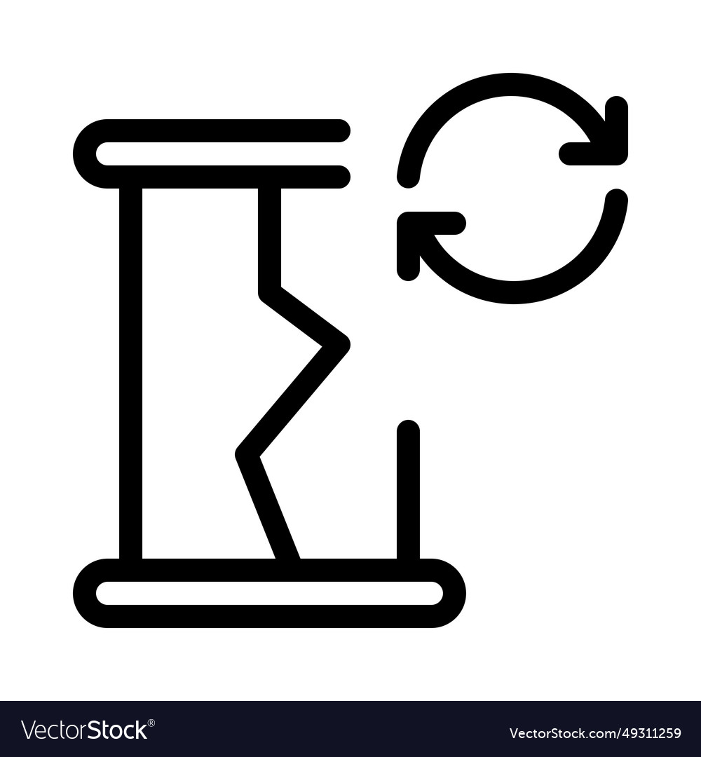 Resetting Electronic Fuse After Overcurrent Event Vector Image