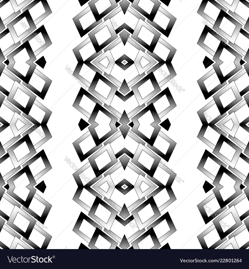 Abstract grayscale black and white geometric Vector Image
