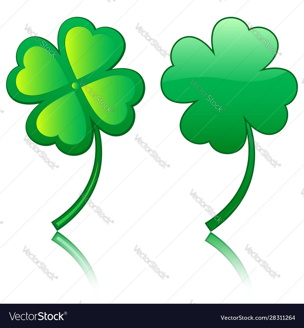 Clover set Royalty Free Vector Image - VectorStock