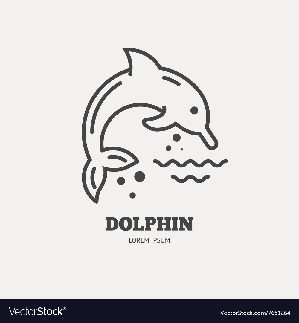 Dolphin Royalty Free Vector Image - VectorStock