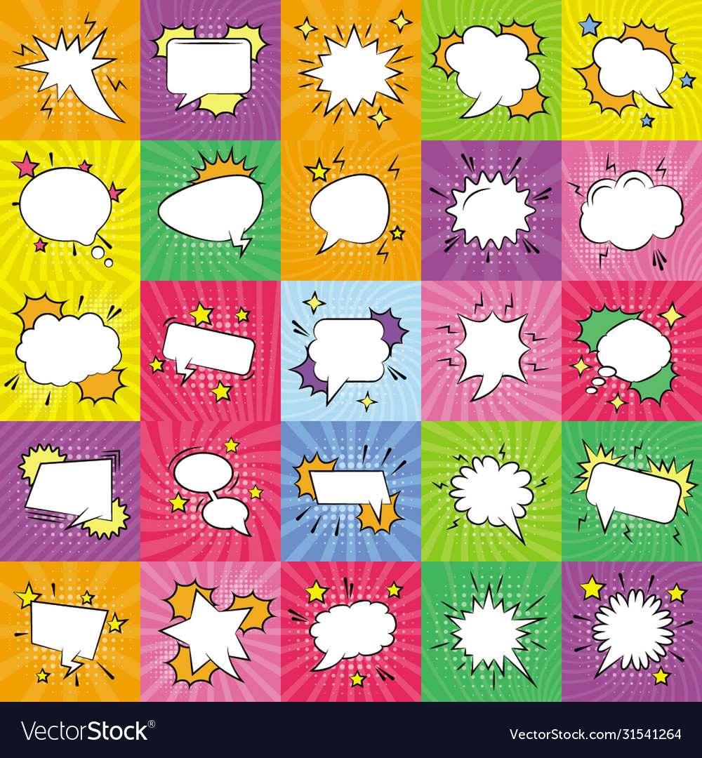 Empty speech bubbles icons set Royalty Free Vector Image Empty speech bubbles icons set Royalty Free Vector Image