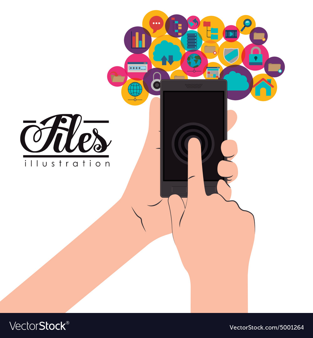Files design Royalty Free Vector Image - VectorStock