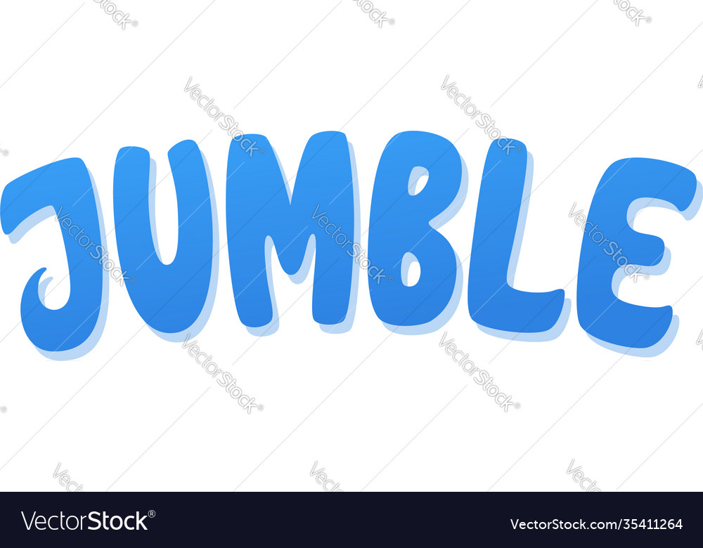 Jumble Lettering Royalty Free Vector Image VectorStock jumble-lettering-royalty-free-vector-image-vectorstock