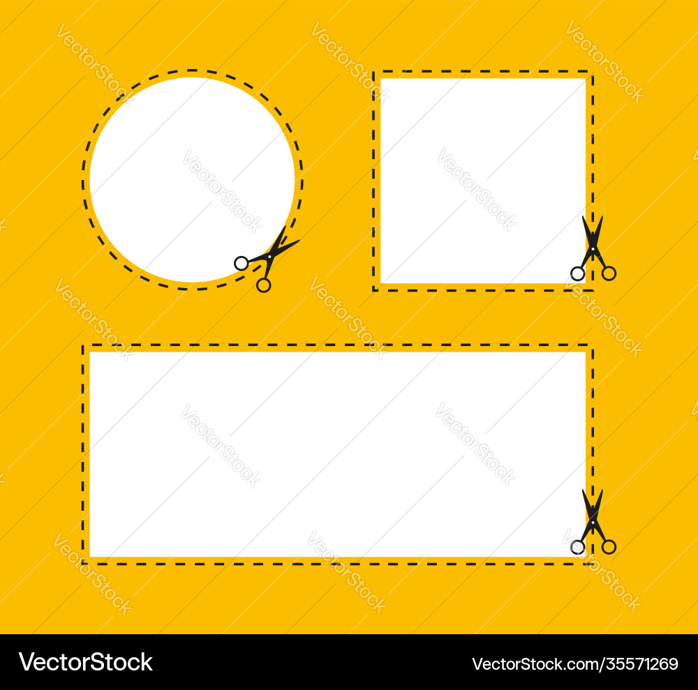 Scissors in paper cut style on black background Vector Image