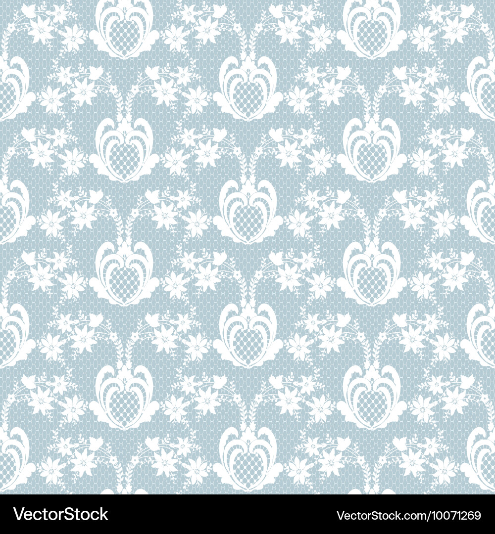 White lace pattern Royalty Free Vector Image - VectorStock