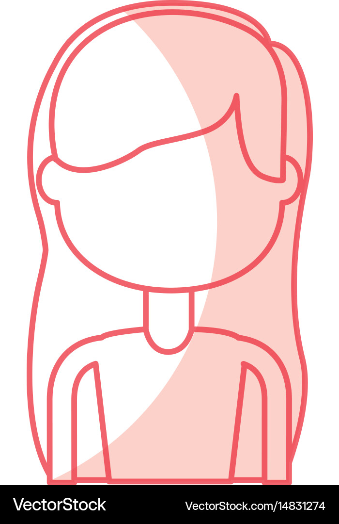 Beautiful icon girl Royalty Free Vector Image - VectorStock