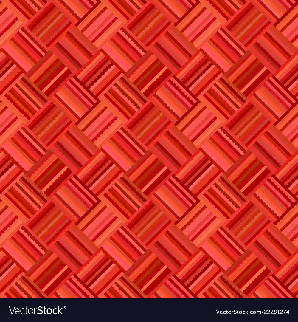 Red abstract diagonal striped tile mosaic pattern Vector Image