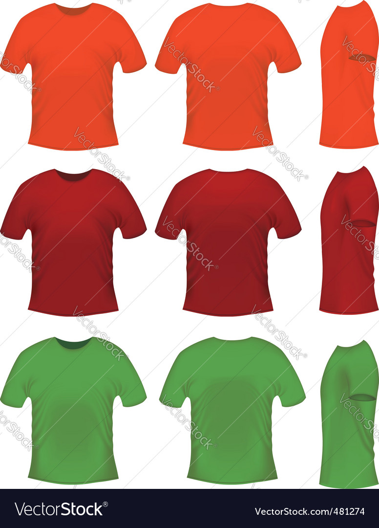 T Shirts Royalty Free Vector Image Vectorstock