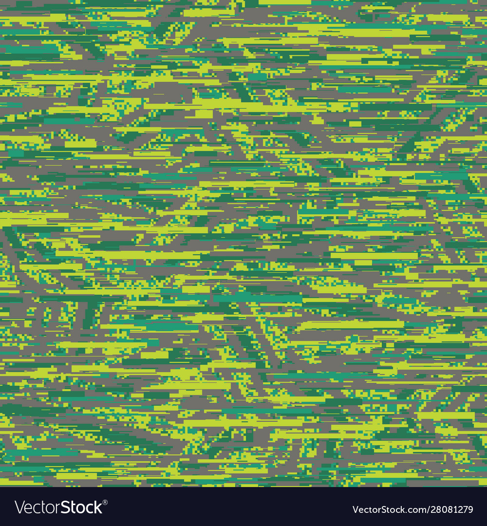 Techno glitch error bug seamless pattern swatch Vector Image