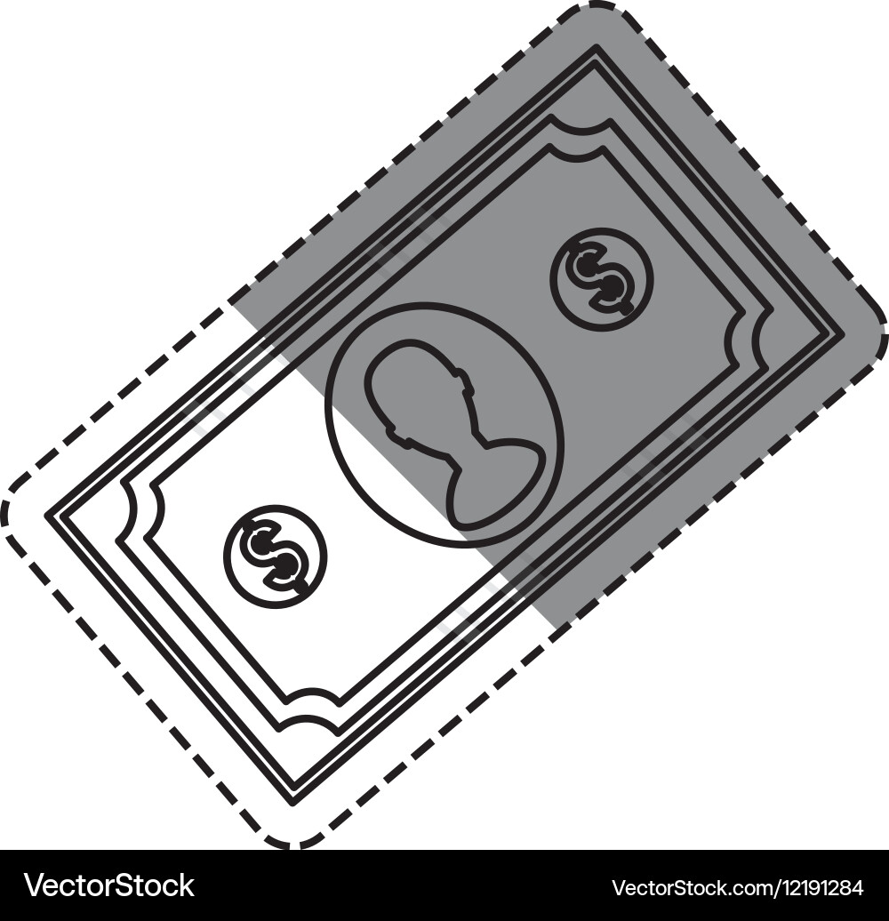 Billet money cash Royalty Free Vector Image - VectorStock