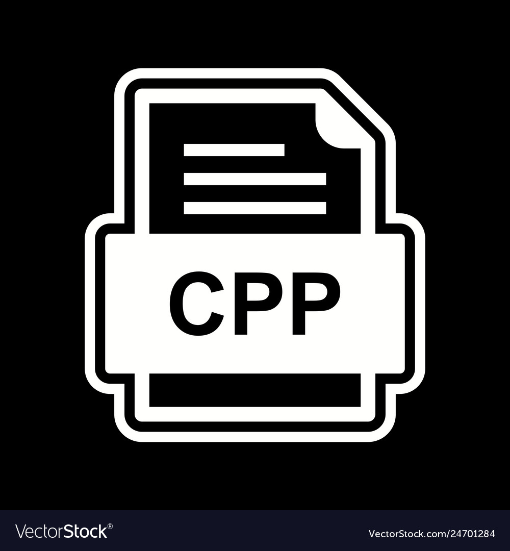 Cpp file document icon Royalty Free Vector Image