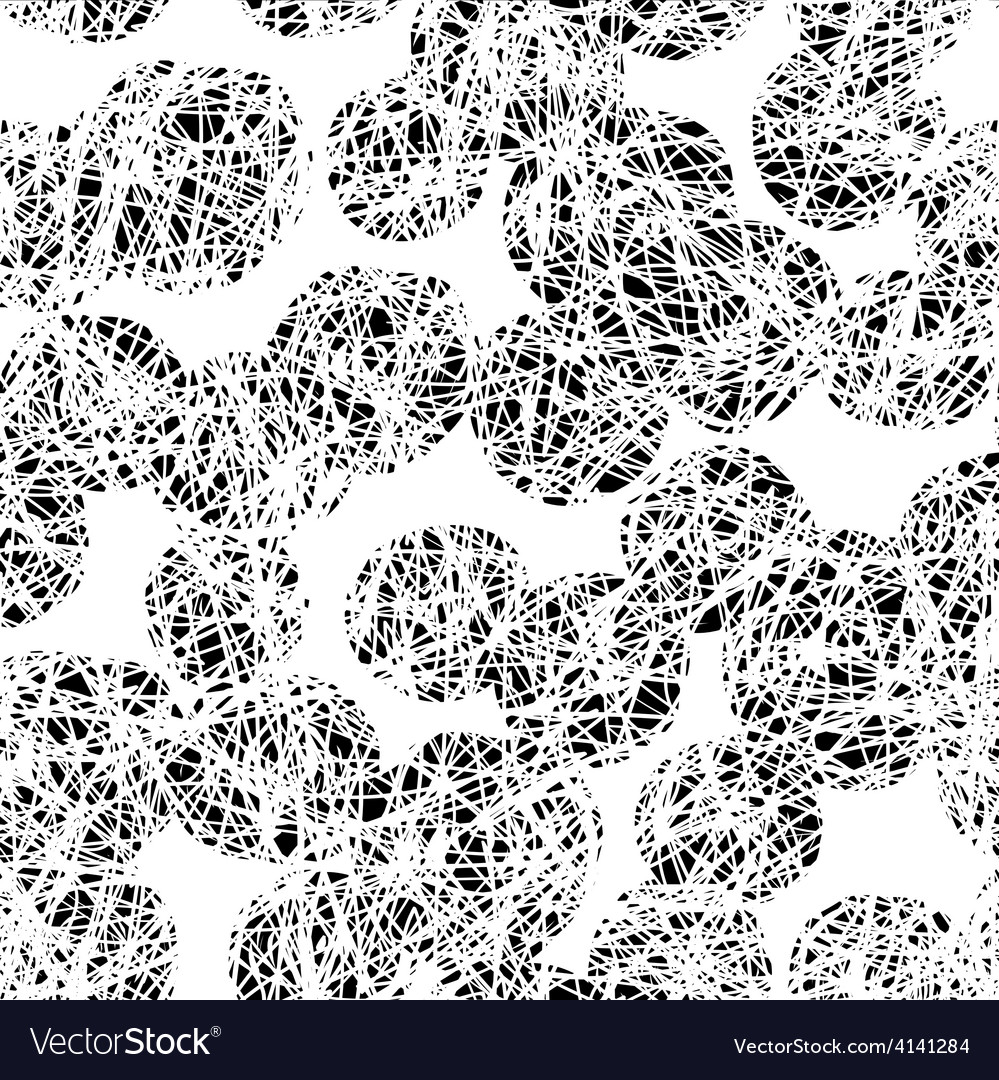 Seamless pattern scribbles Royalty Free Vector Image