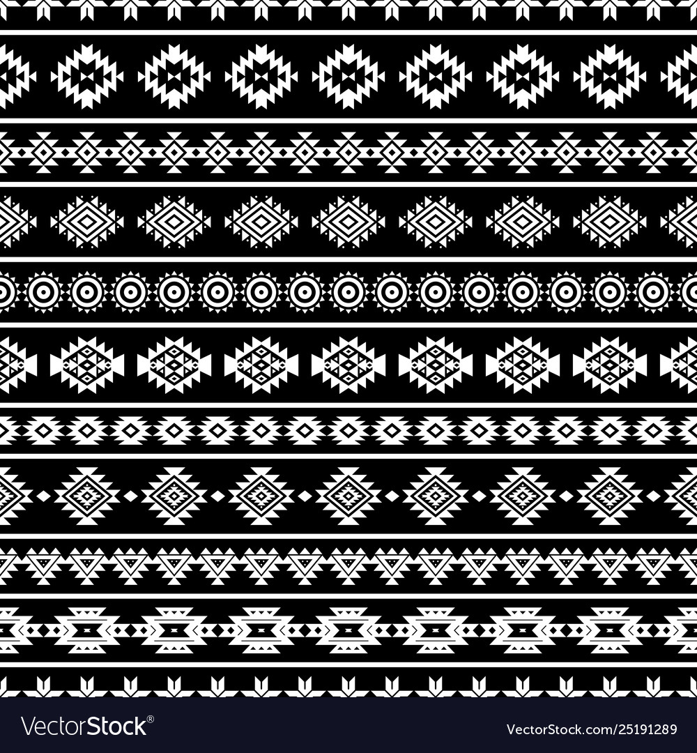 Aztec seamless pattern Royalty Free Vector Image