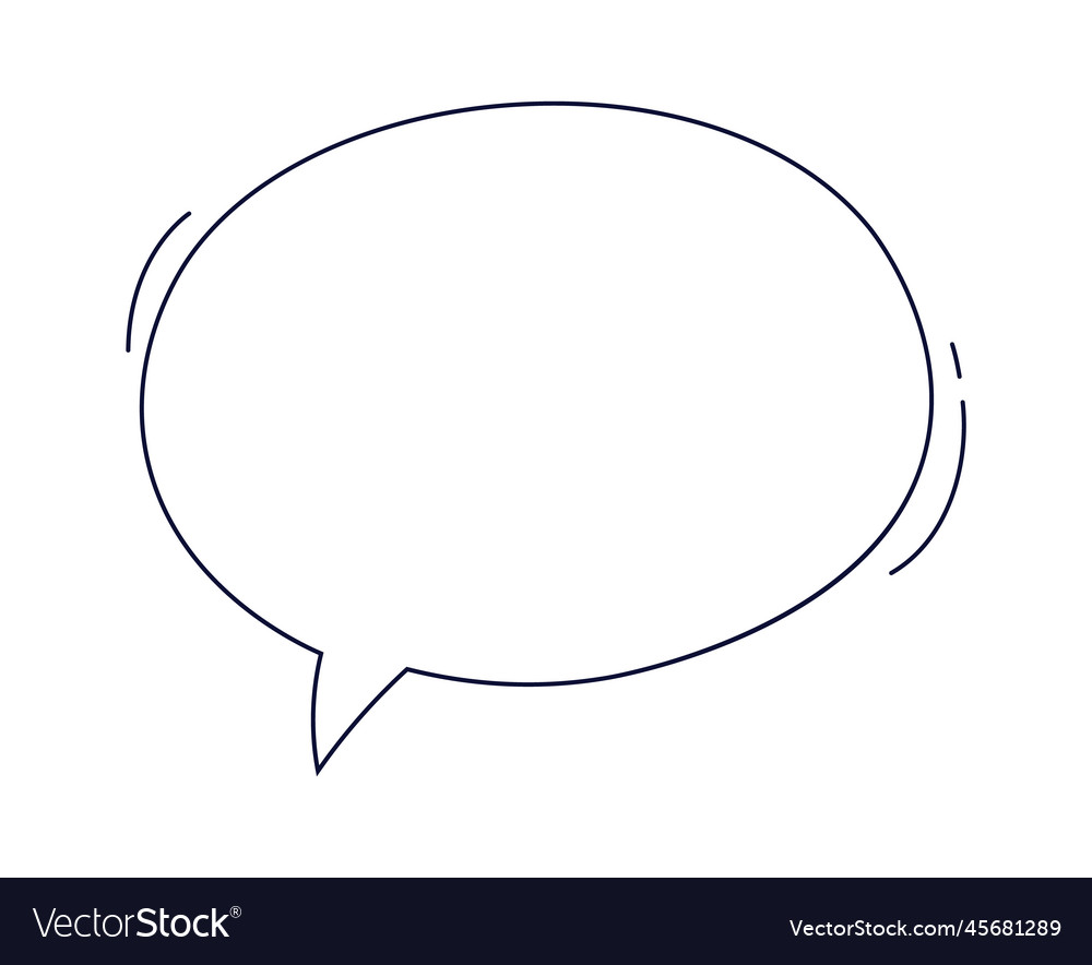 Message flat icon communication cloud Royalty Free Vector