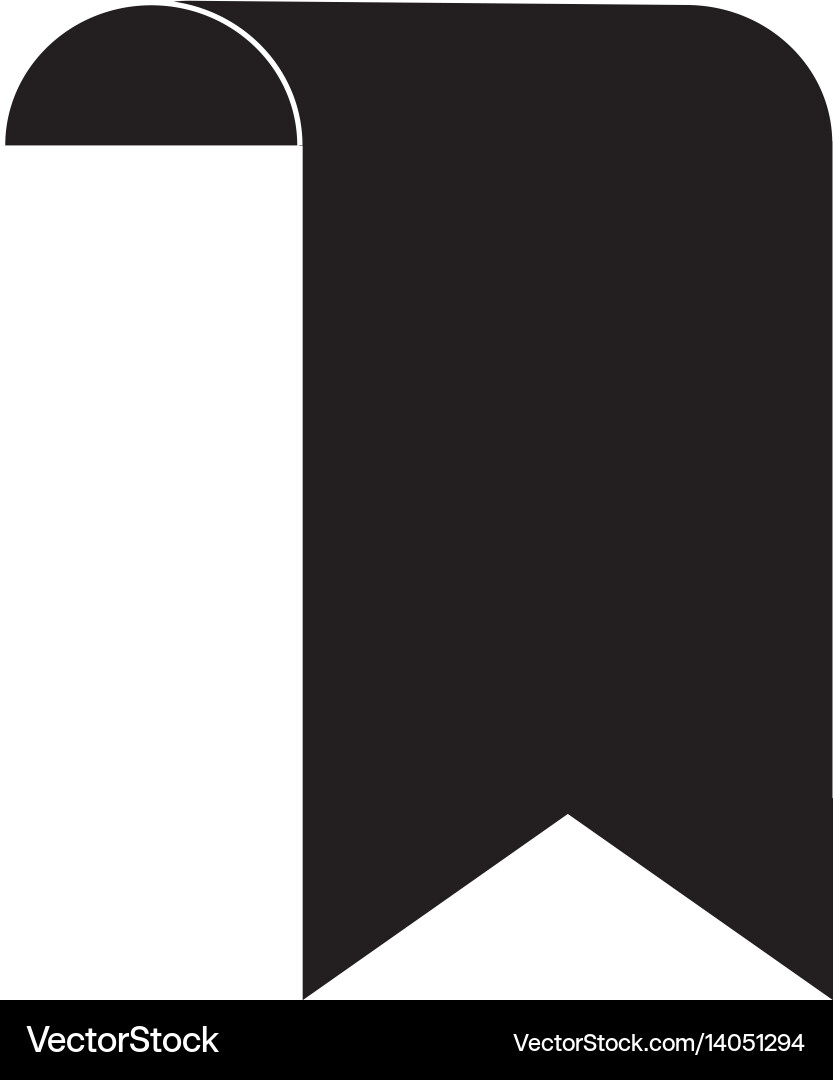 Bookmark icon on white background sign Royalty Free Vector