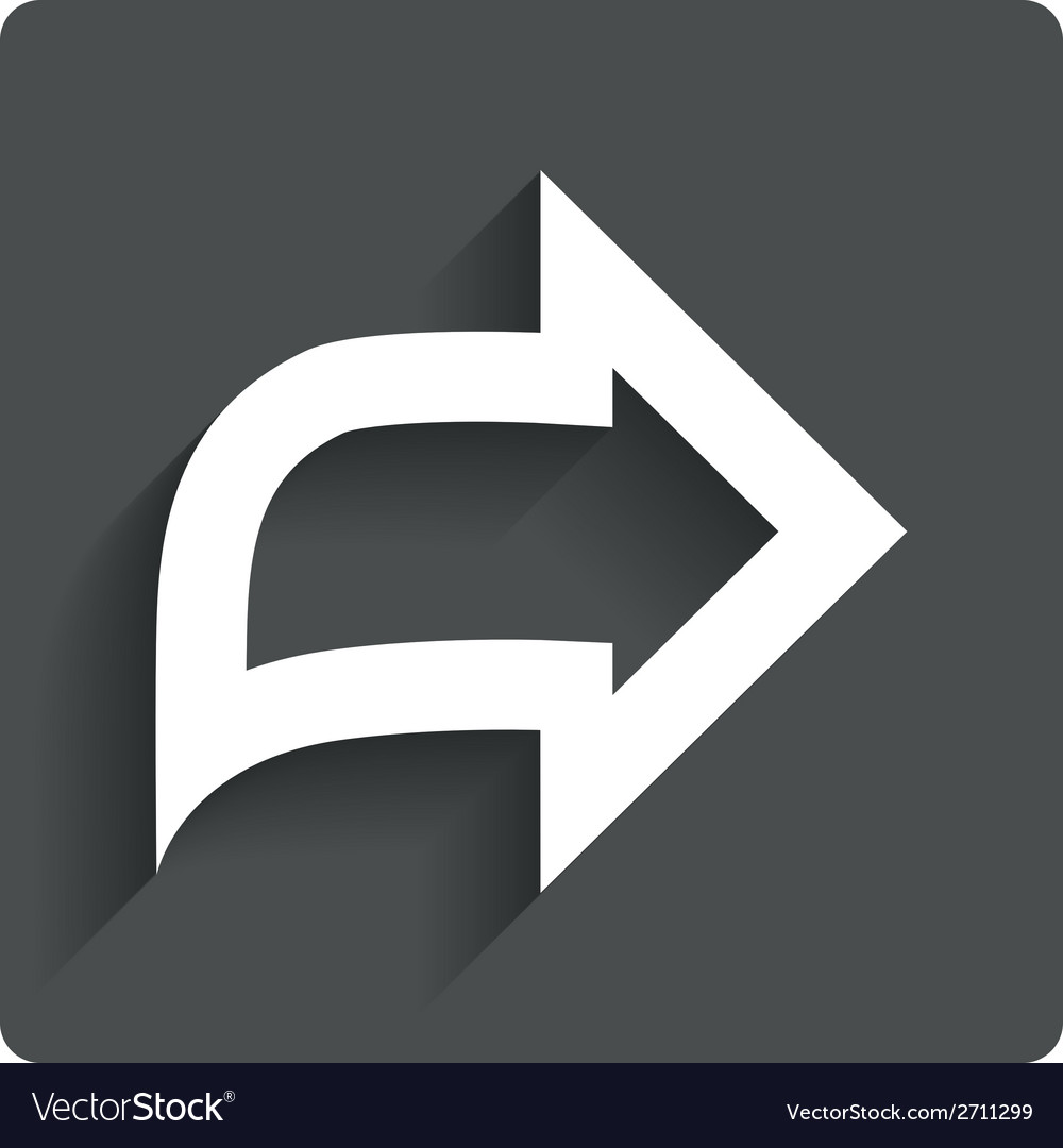 Arrow sign icon next button navigation symbol Vector Image
