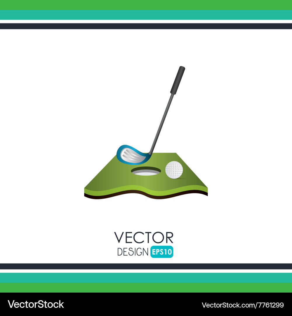 Golf club design Royalty Free Vector Image - VectorStock